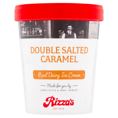 Rizza's Double Salted Caramel Real Dairy Ice Cream - ASDA Groceries