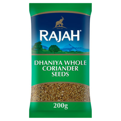 Rajah Dhaniya Coriander Seeds Whole Spices 200g - ASDA Groceries