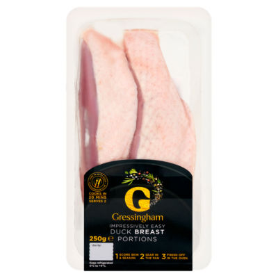 Gressingham Impressively Easy Duck Breast Portions 250g - ASDA Groceries