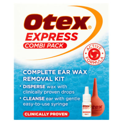 Otex Express Combi Pack Complete Ear Wax Removal Kit 10ml - ASDA Groceries
