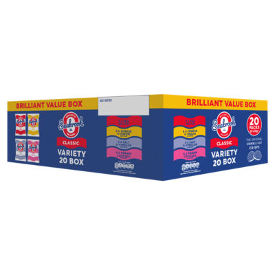 Seabrook Classic Variety Box 20 x 25g - ASDA Groceries