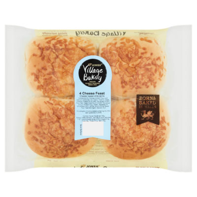 The Village Bakery Welsh Cheese Feasts Topped Barms - ASDA Groceries