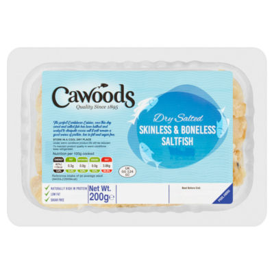 Cawoods Dry Salted Skinless & Boneless Saltfish 200g - ASDA Groceries