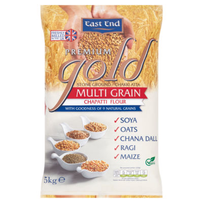 East End Premium Gold Multi Grain Chapatti Flour 5kg - ASDA Groceries