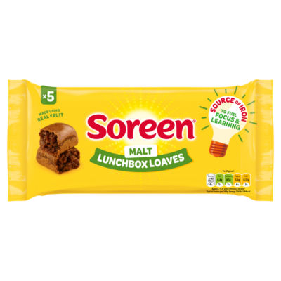 Soreen Malt Lunchbox Loaves Snack Bars, 5 x 30g - ASDA Groceries