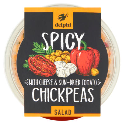 Delphi Spicy with Cheese & Sun-Dried Tomato Chickpeas Salad 220g - ASDA ...