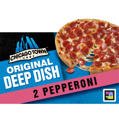 Chicago Town 2 Deep Dish Pepperoni Mini Pizzas 2 x 155g - ASDA Groceries