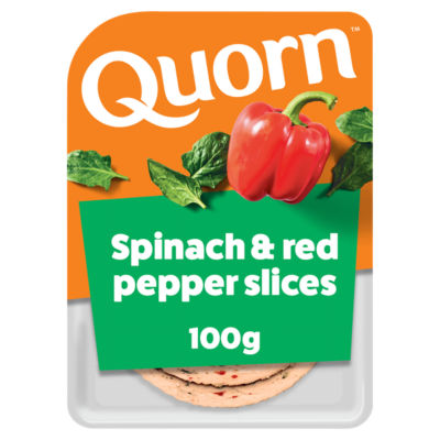 Quorn Spinach & Red Pepper Deli Slices 100g - ASDA Groceries