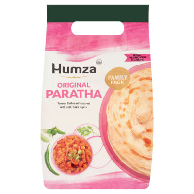 Humza 20 Original Paratha Pieces 1.6kg - ASDA Groceries