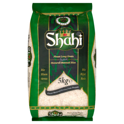 Shahi Finest Long Gran Matured Basmati Rice 5kg - ASDA Groceries