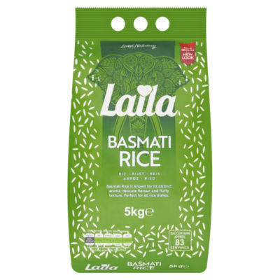 Laila Basmati Rice 5kg - ASDA Groceries