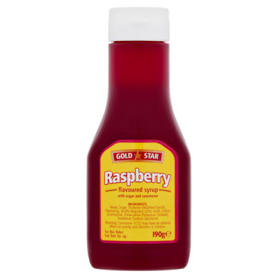 Gold Star Raspberry Flavoured Syrup 190g - ASDA Groceries