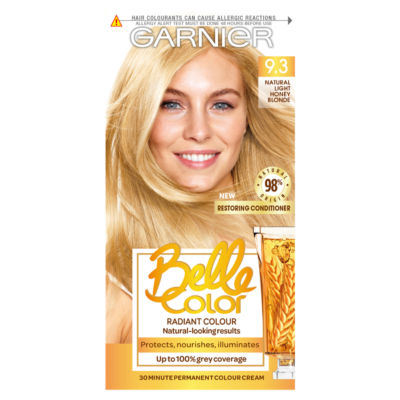 Garnier Belle Belle Color 9.3 Natural Light Honey Blonde Permanent Hair ...