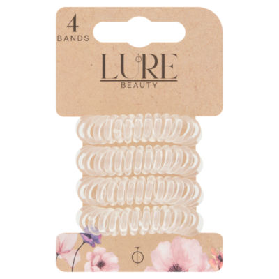 Lure Beauty 4 Bands Hair Hoops Clear - ASDA Groceries