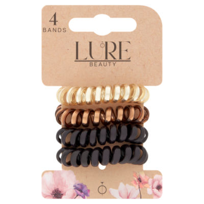 Lure Beauty 4 Bands Hair Hoops Brown - ASDA Groceries