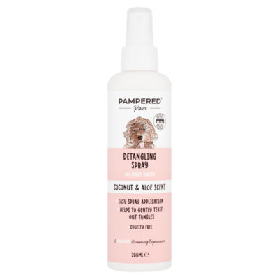 Pampered Paws Coconut & Aloe Scent Detangling Spray 200ml - ASDA Groceries