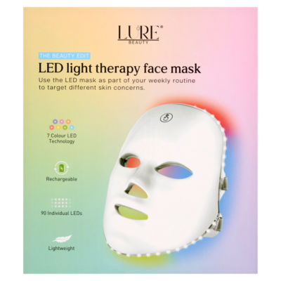 Lure Beauty The Beauty Edit LED Light Therapy Face Mask - ASDA Groceries
