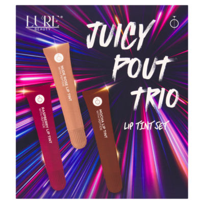 Lure Beauty Juicy Pout Trio Mocha Lip Tint Set 3 x 12m - ASDA Groceries
