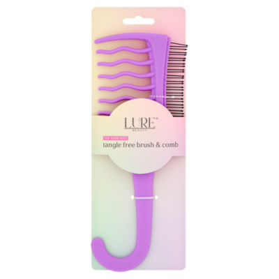 Lure Beauty The Hair Edit Tangle Free Brush & Comb - ASDA Groceries