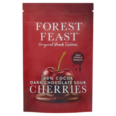 Forest Feast 60% Cocoa Dark Chocolate Sour Cherries 120g - ASDA Groceries