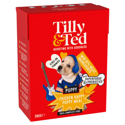 Tilly & Ted Puppy Chicken Happy Puppy Meal 390g - ASDA Groceries