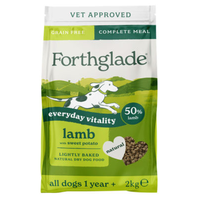 Forthglade Lightly Baked Natural Dry Dog Food Lamb with Sweet Potato ...