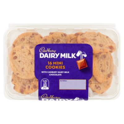 Cadbury Dairy Milk 16 Mini Cookies - ASDA Groceries