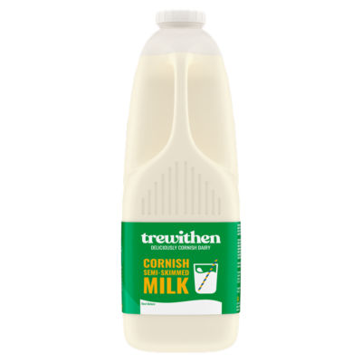 Trewithen Dairy Cornish Semi-Skimmed Milk 2 Litres - ASDA Groceries