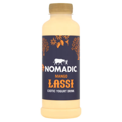 Nomadic Mango Lassi Exotic Yogurt Drink 500ml - ASDA Groceries