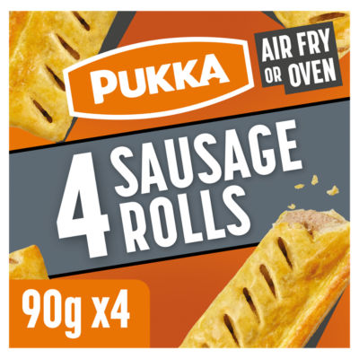 Pukka 4 Sausage Rolls 360g - ASDA Groceries