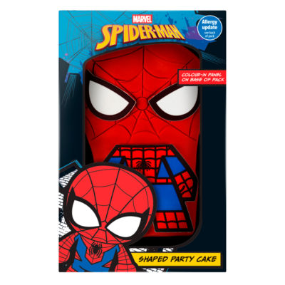 Marvel Spider-Man Shaped Party Cake - ASDA Groceries