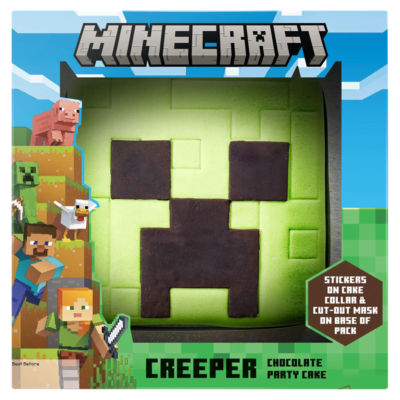 Minecraft Creeper Chocolate Party Cake - ASDA Groceries
