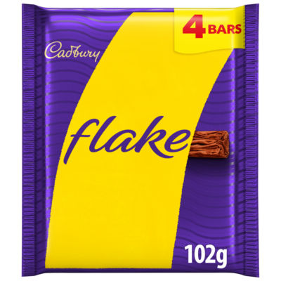 Cadbury Flake Chocolate Bar 4 Pack Multipack 102g (4 x 25.5g) - ASDA ...