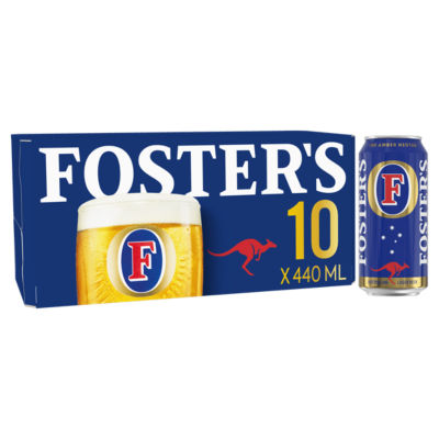 Foster's Lager Beer Multipack Can 10x440ml - ASDA Groceries