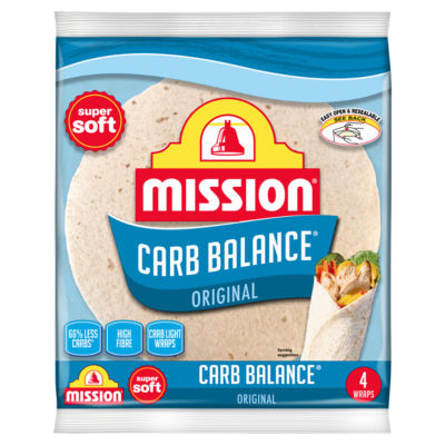 Mission Carb Balance Tortilla Wraps 4 Pack - ASDA Groceries