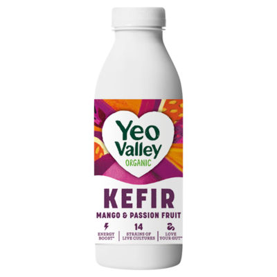 Yeo Valley Organic Kefir Mango & Passion Fruit 500ml - ASDA Groceries