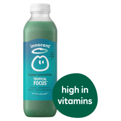 Innocent Tropical Focus Super Smoothie Guava & Pineapple with Vitamins ...