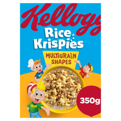 Kellogg's Rice Krispies Multigrain Shapes Breakfast Cereal 350g - ASDA ...