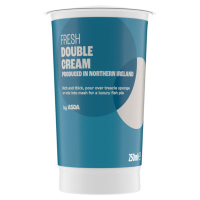 ASDA Fresh Double Cream 250ml - ASDA Groceries