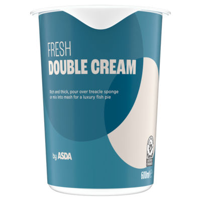 ASDA Fresh Double Cream 600ml - ASDA Groceries