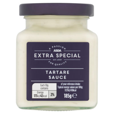 ASDA Extra Special Exceptional by Tartare Sauce with single cream 185g ...