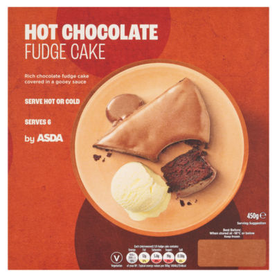 ASDA Hot Chocolate Fudge Cake 450g - ASDA Groceries