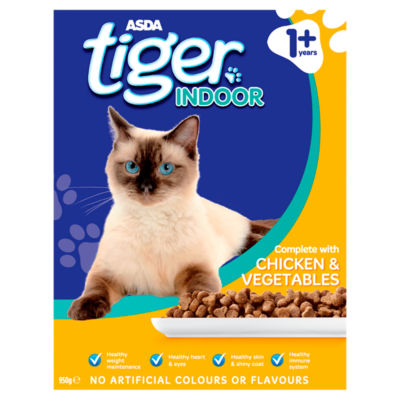 ASDA Tiger Indoor Complete with Chicken & Vegetables 1+ Years 950g ...