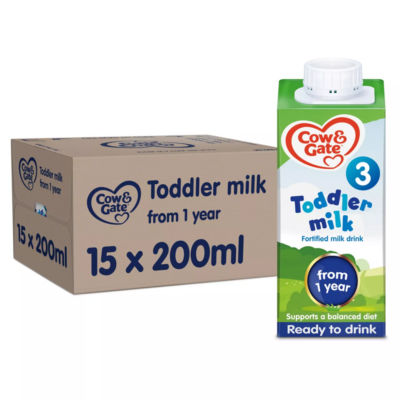 Cow & Gate 3 Growing Up Milk Formula 1+ Years 200ml - ASDA Groceries