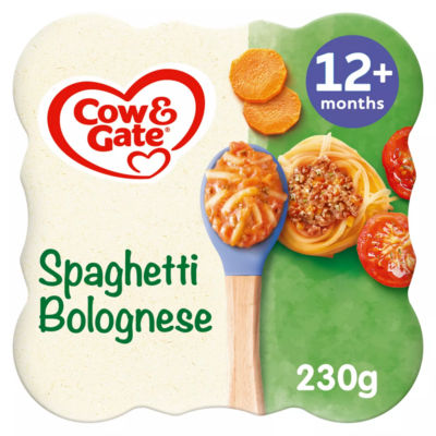 Cow & Gate Spaghetti Bolognese Baby Food Meal, 12+ Months, 230g - ASDA ...