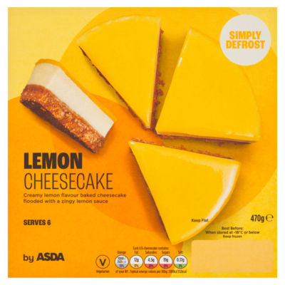 ASDA Lemon Cheesecake 470g - ASDA Groceries