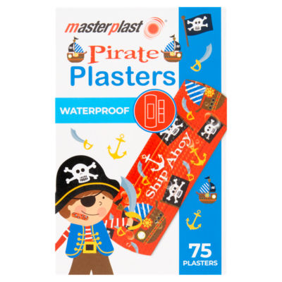 Masterplast 75 Pirate Plasters - ASDA Groceries