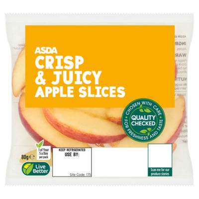ASDA Crisp & Juicy Apple Slices 80g - ASDA Groceries