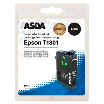 ASDA Epson T1801 Black Ink Cartridge - ASDA Groceries