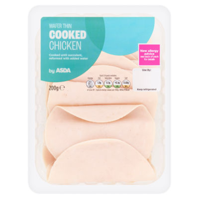 ASDA Wafer Thin Cooked Chicken 200g - ASDA Groceries